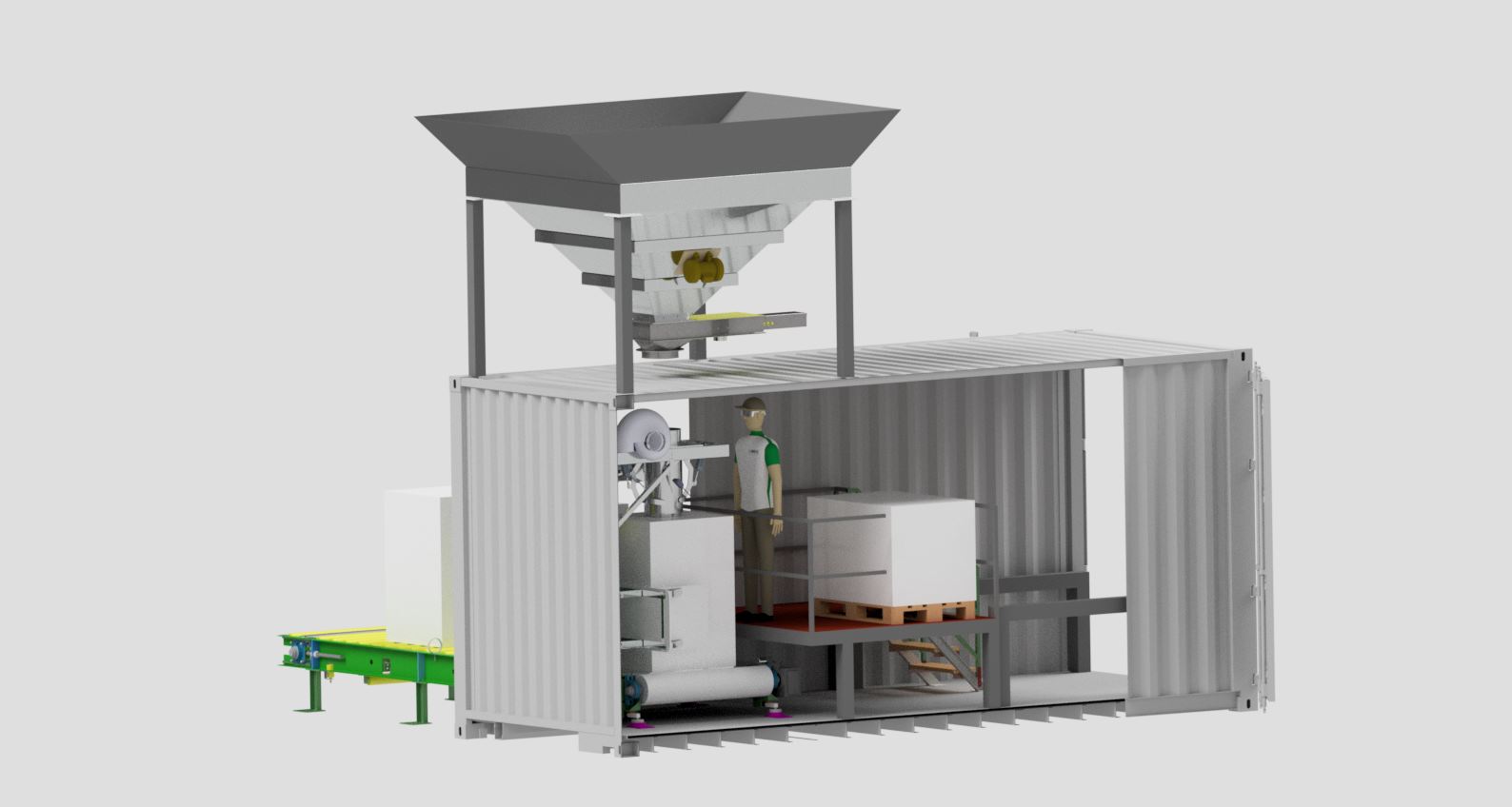 Moveable Container Packing System
